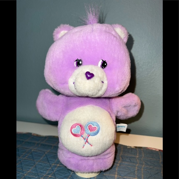 Care Bears | Toys | Care Bears 203 Hand Puppet Share Bear Purple W 2 ...